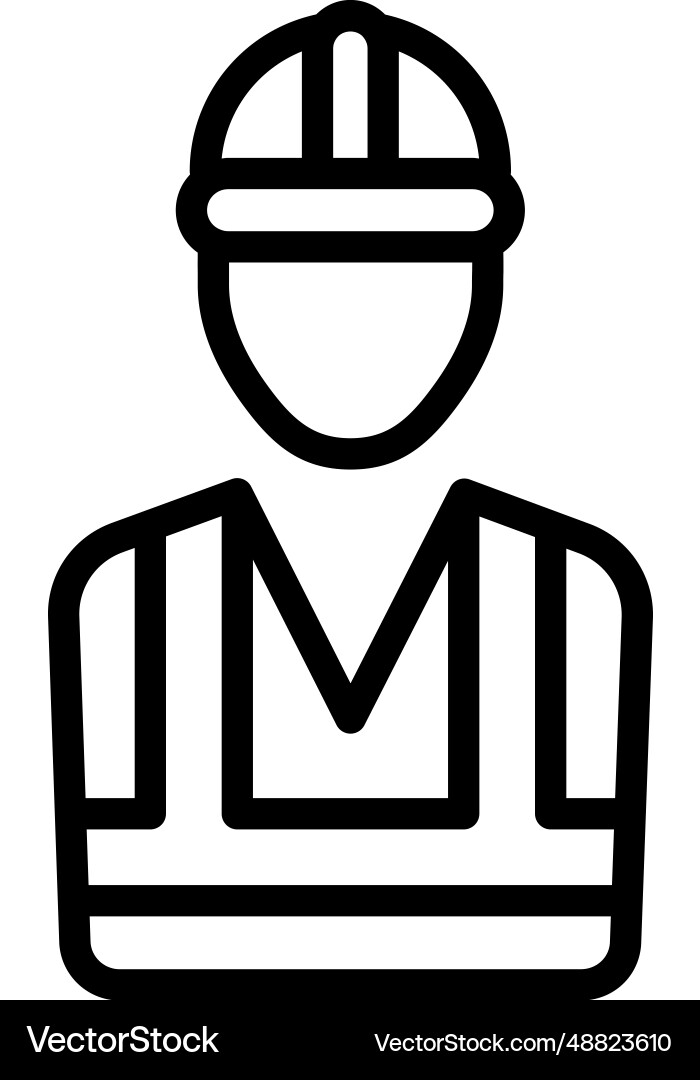 Constructor worker icon Royalty Free Vector Image
