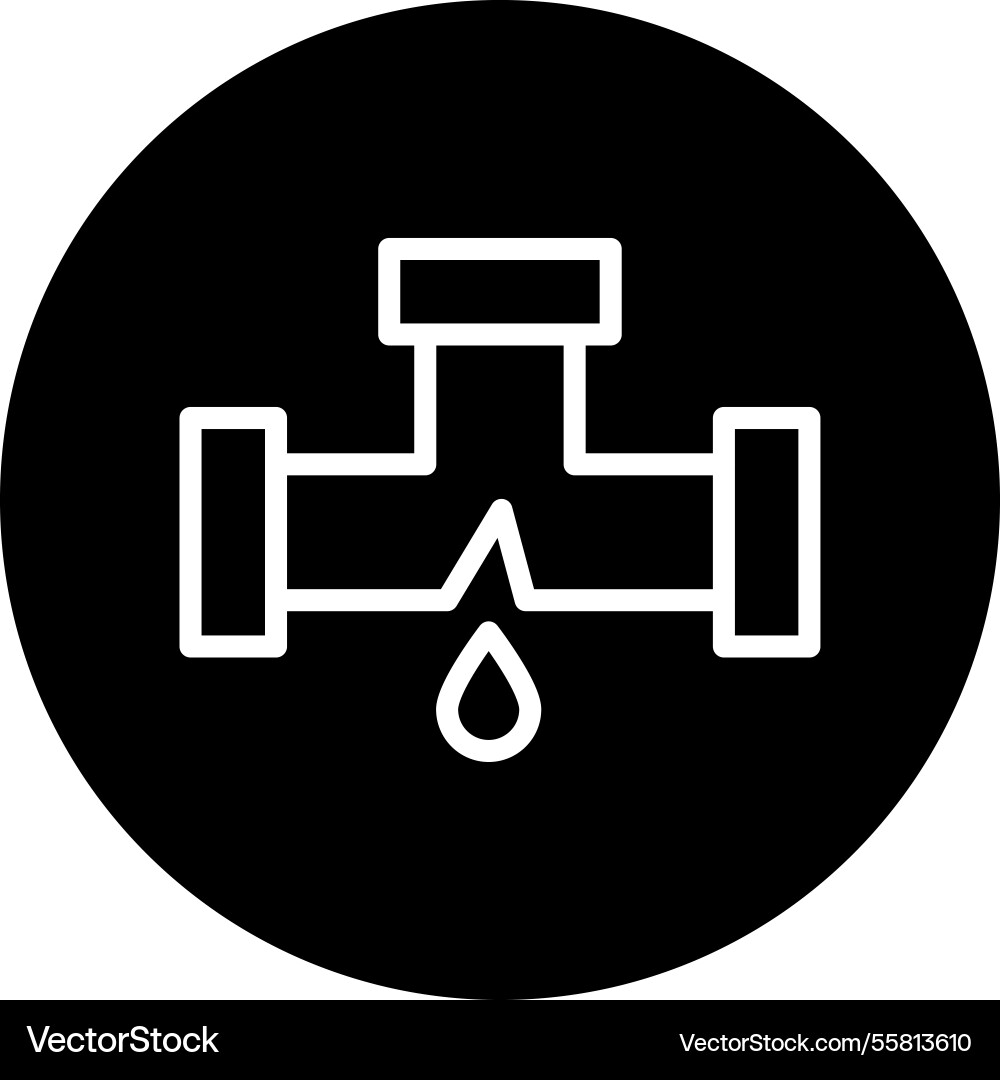 Damage pipe icon design Royalty Free Vector Image