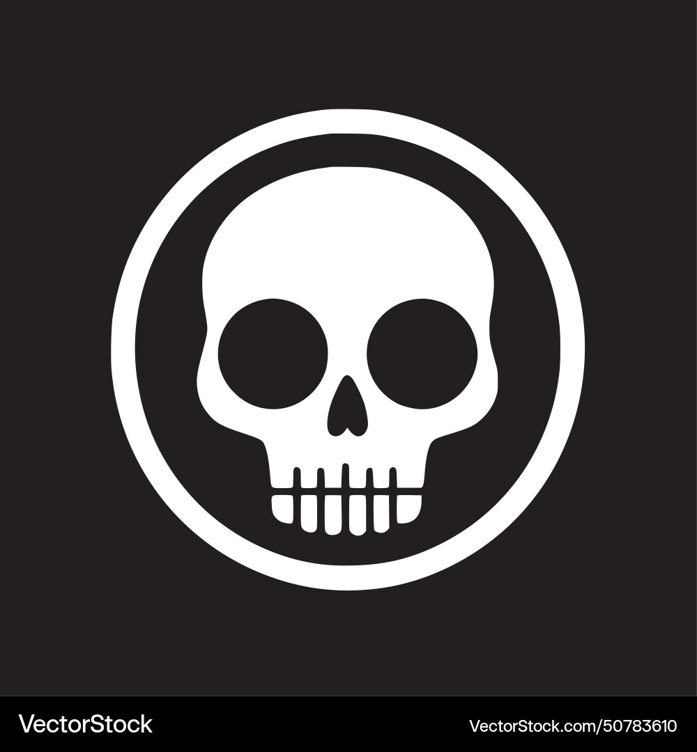 Death - black and white isolated icon Royalty Free Vector