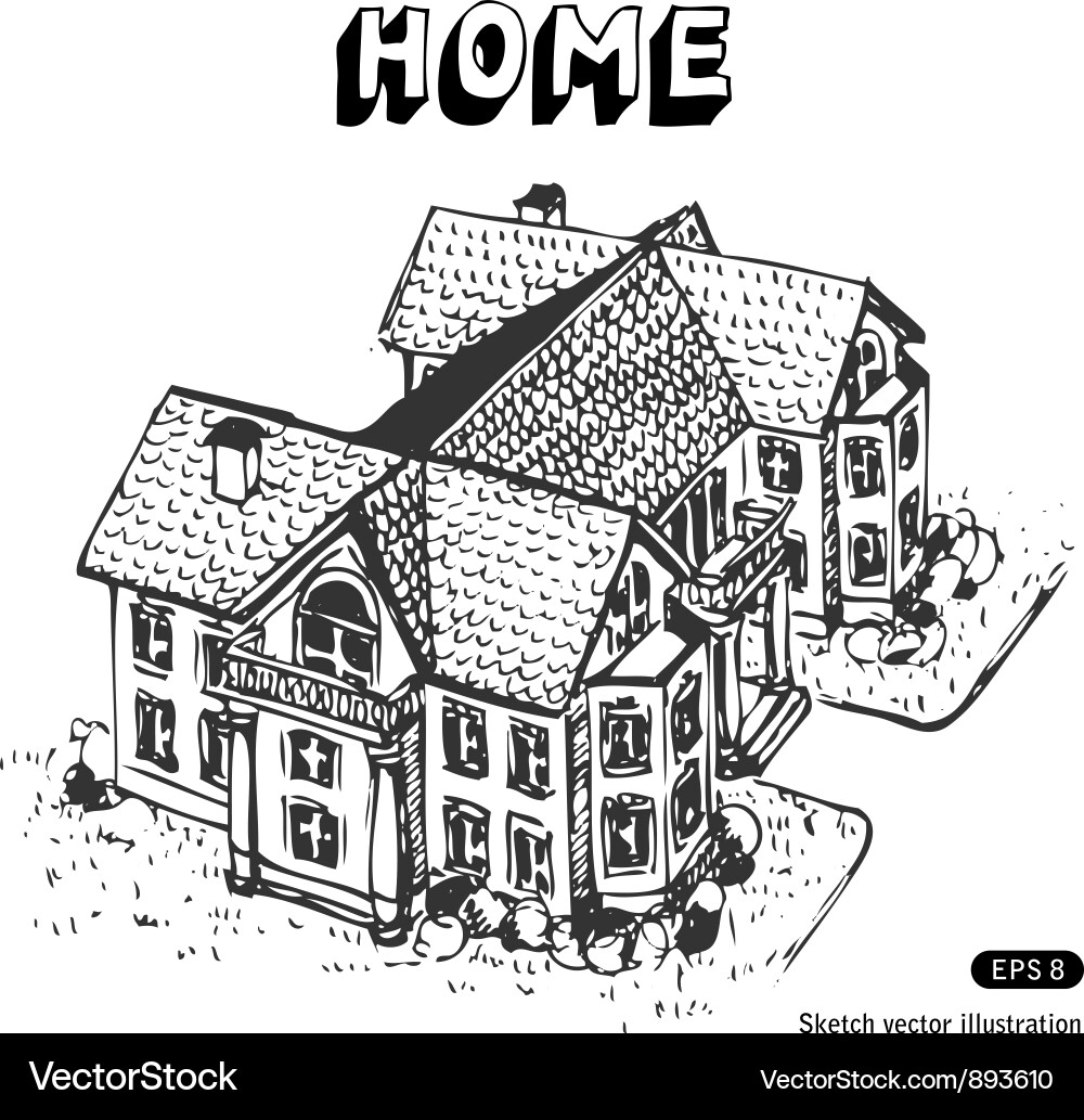 Luxury home Royalty Free Vector Image - VectorStock