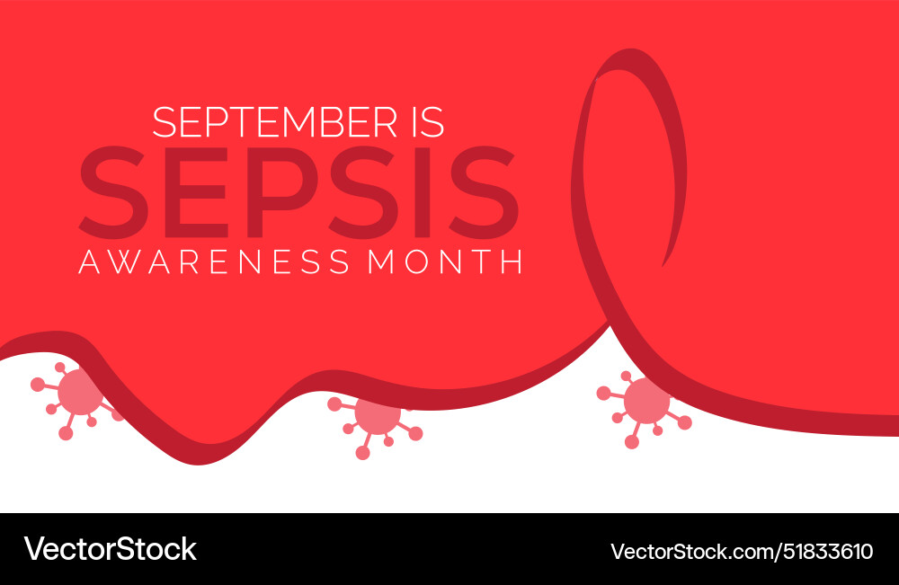 Sepsis awareness month Royalty Free Vector Image