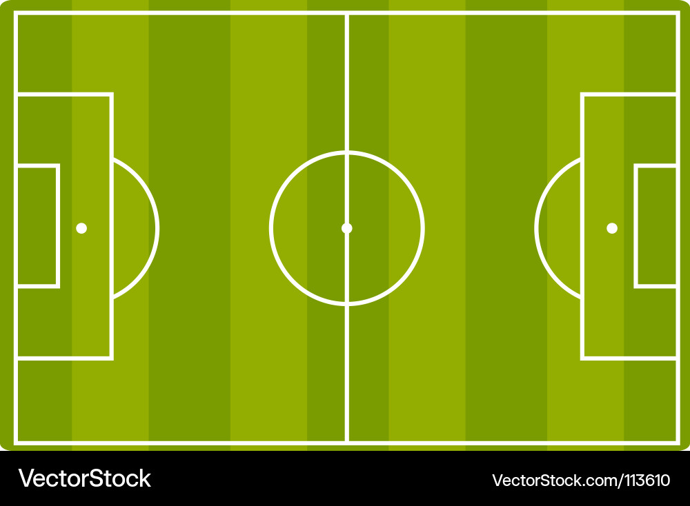 Soccer field Royalty Free Vector Image - VectorStock
