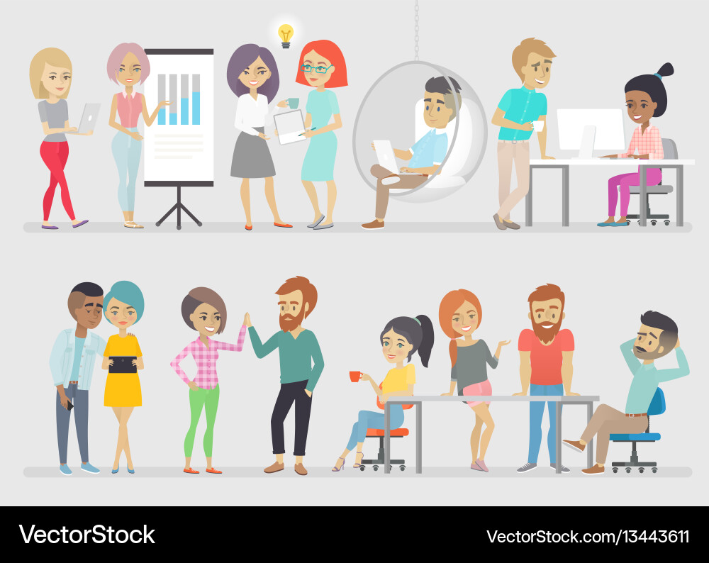 Creative people Royalty Free Vector Image - VectorStock