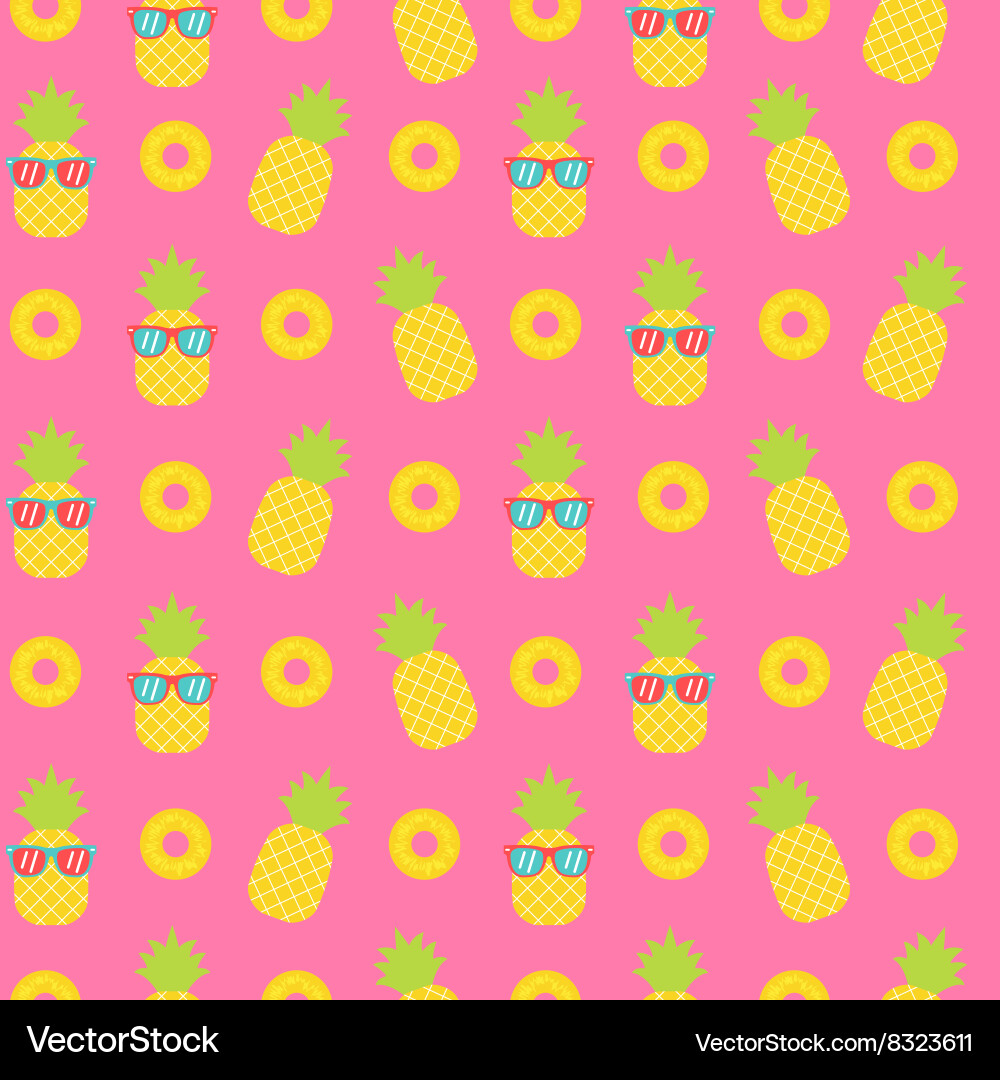 Pineapple pattern Royalty Free Vector Image - VectorStock