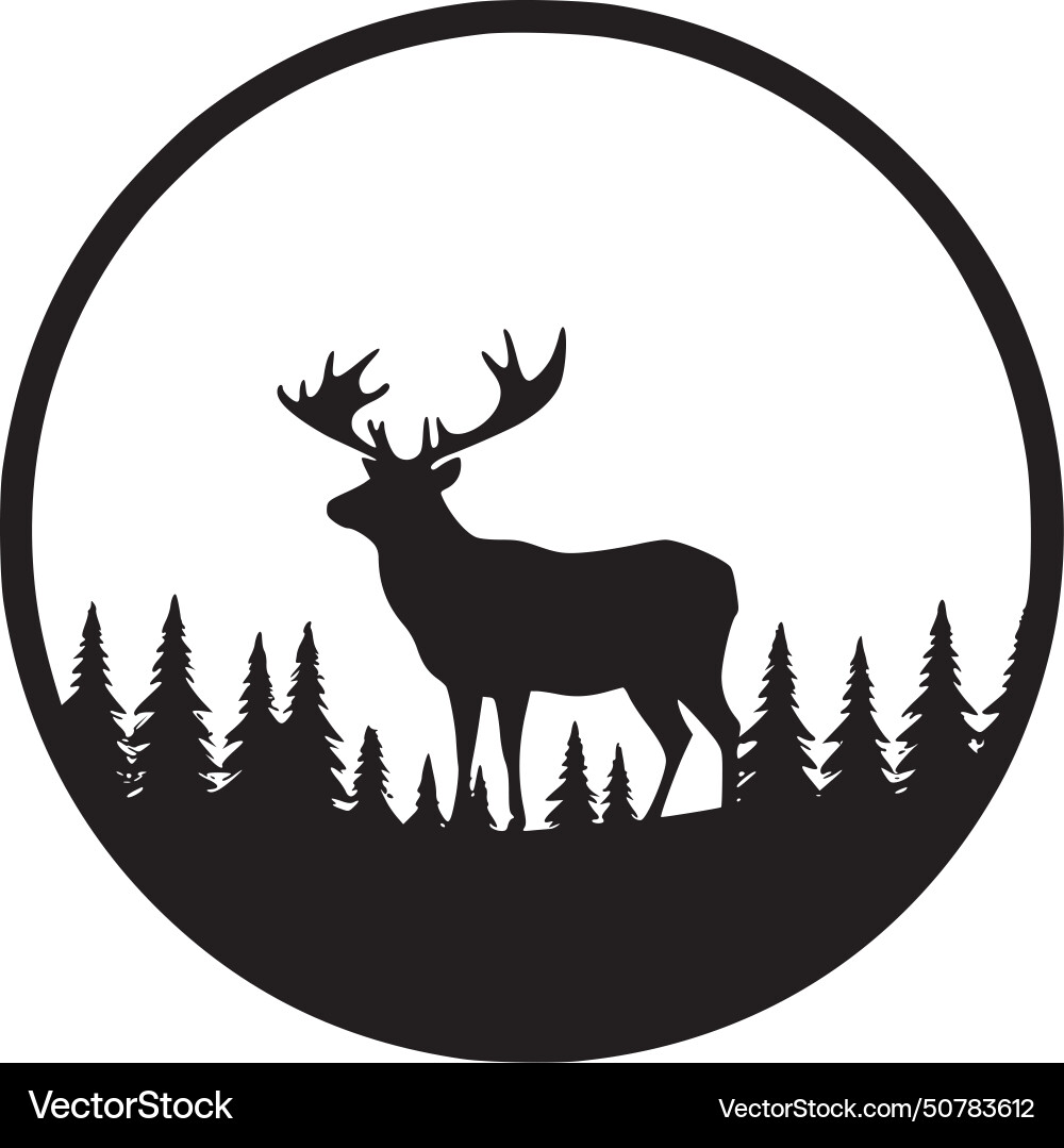 Dear - minimalist and simple silhouette Royalty Free Vector