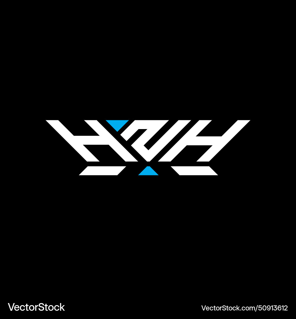 Hnh letter logo design simple and modern Vector Image