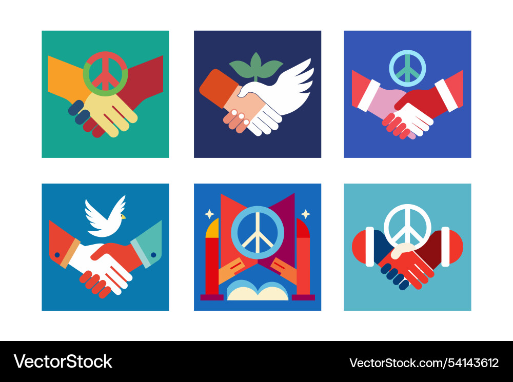 Peace deal Royalty Free Vector Image - VectorStock