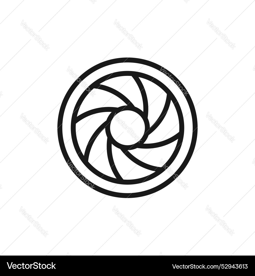 Aperture icon Royalty Free Vector Image - VectorStock