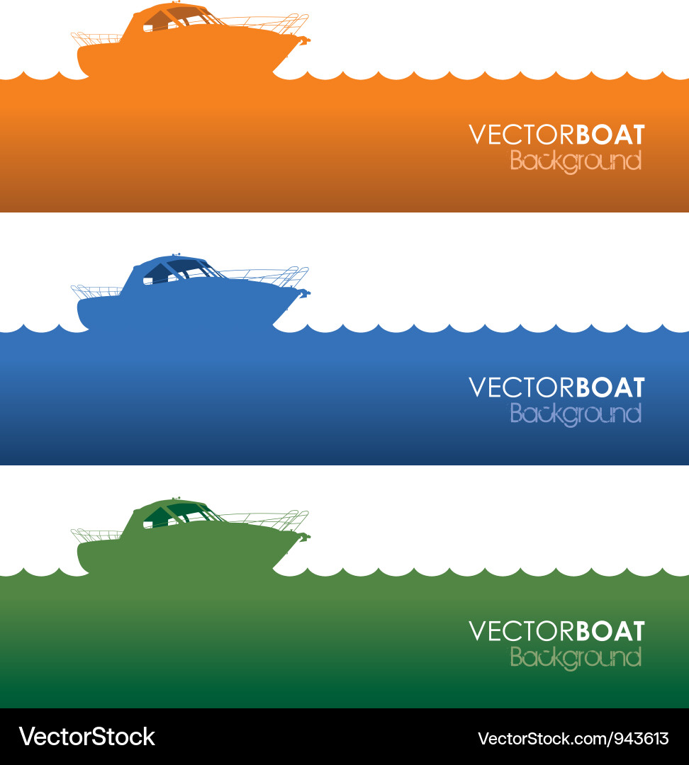 Boat banners Royalty Free Vector Image - VectorStock