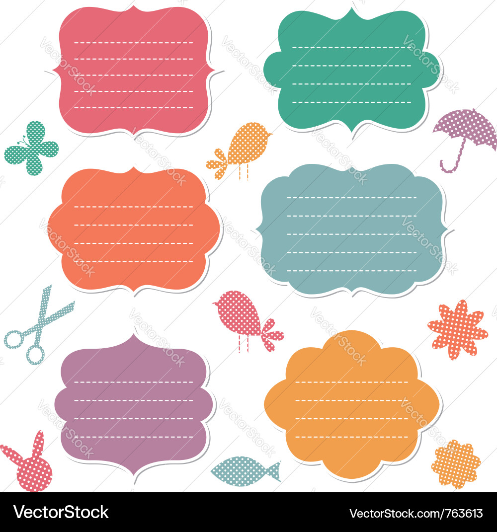 Cute frames Royalty Free Vector Image - VectorStock