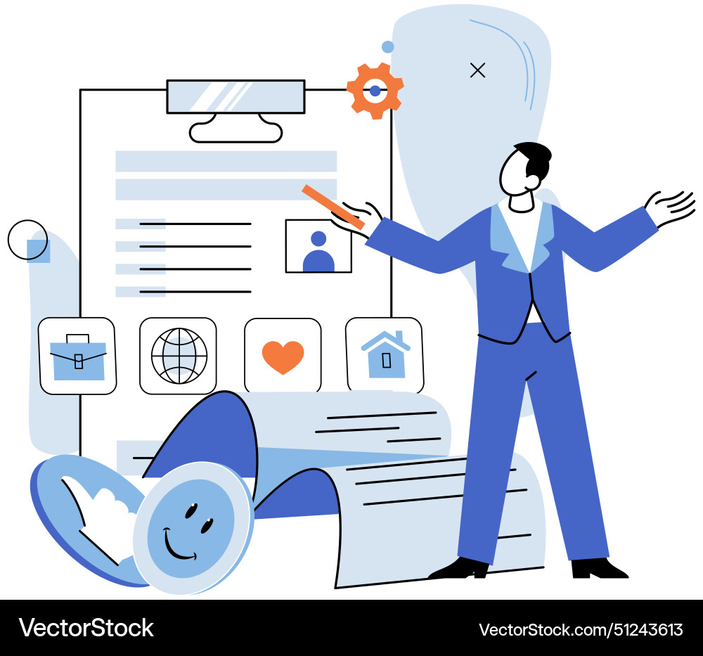 Personal profile social media platforms allow Vector Image