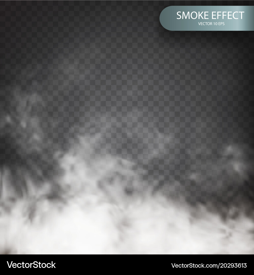 Realistic Cloud Effect - Transparent Background Vector Image