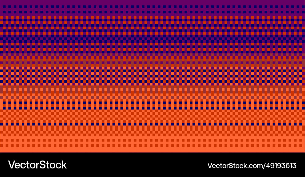 Simple sunset pixel sky with a bright gradient Vector Image