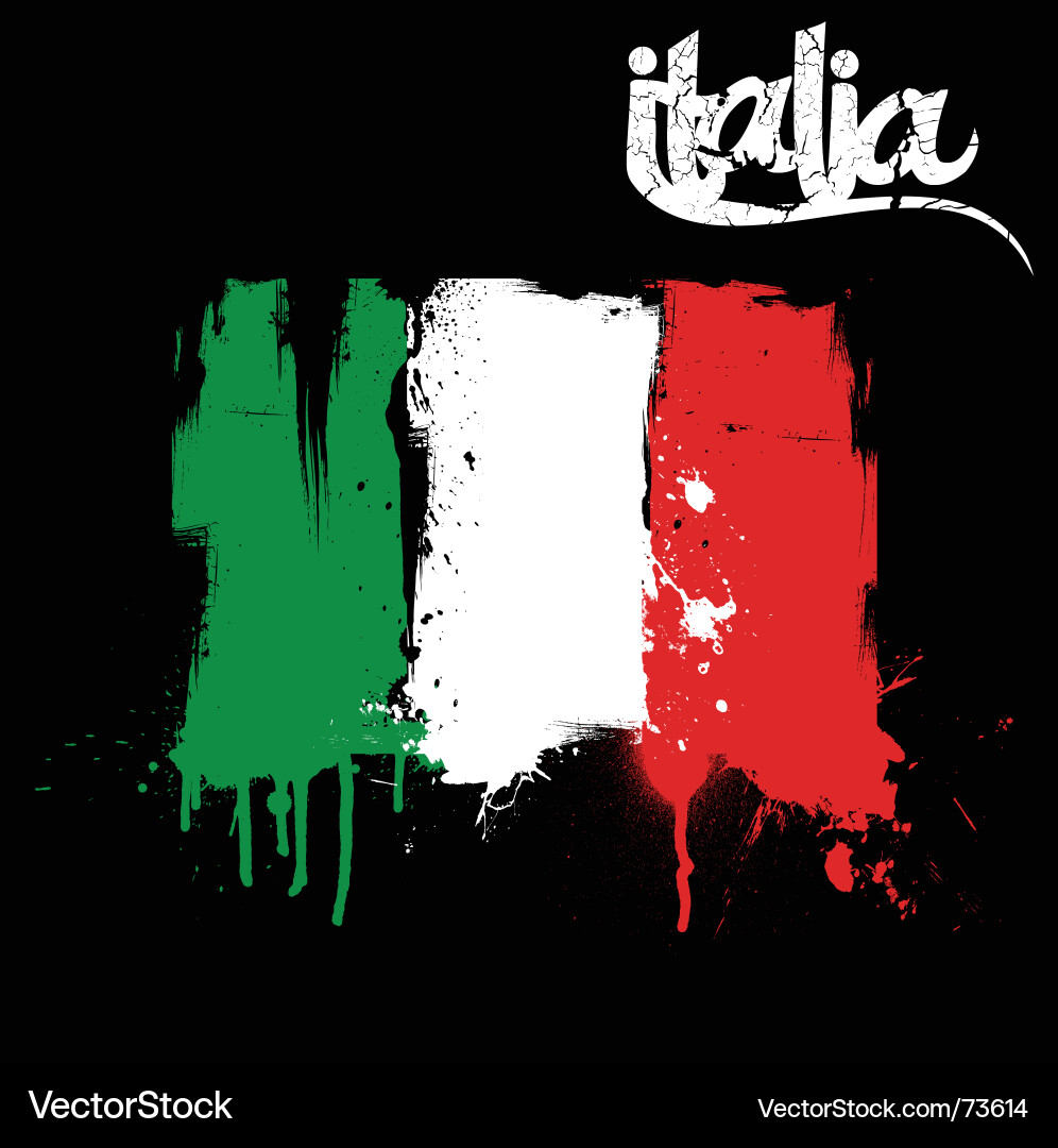 Italian Flag Distressed Vector Images (42)