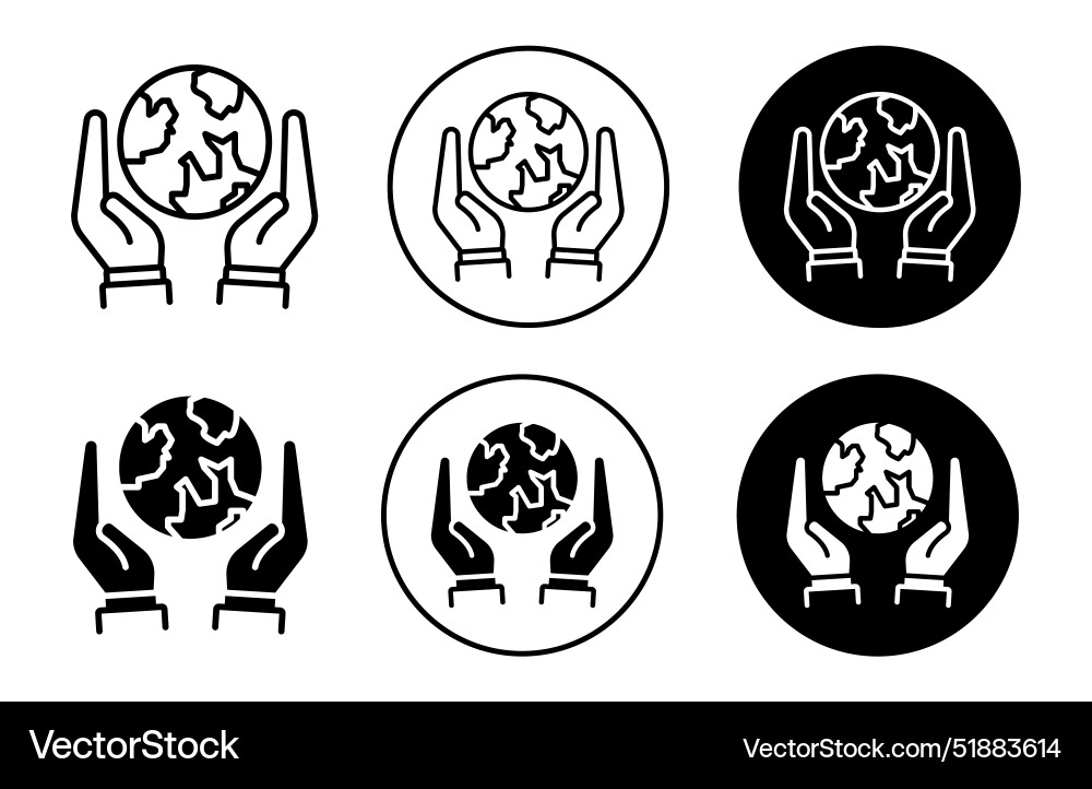 Save the world icon Royalty Free Vector Image - VectorStock