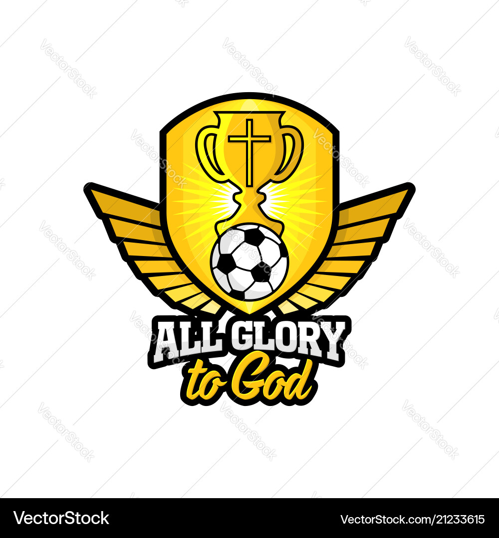 Athletic christian logo Royalty Free Vector Image