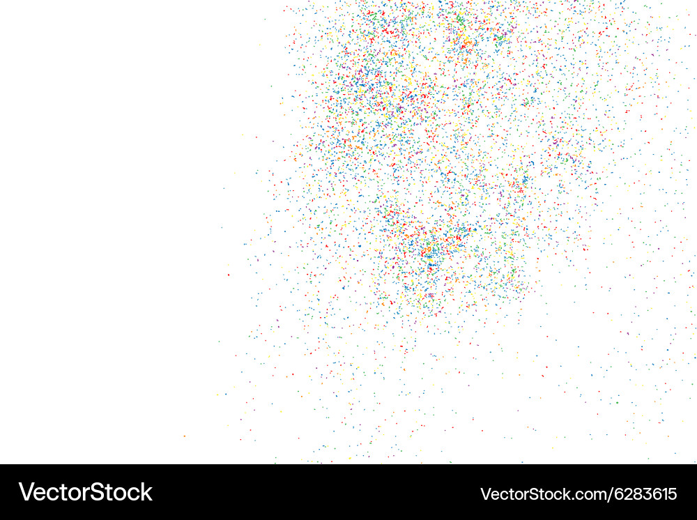 Confetti on a white rectangle Royalty Free Vector Image