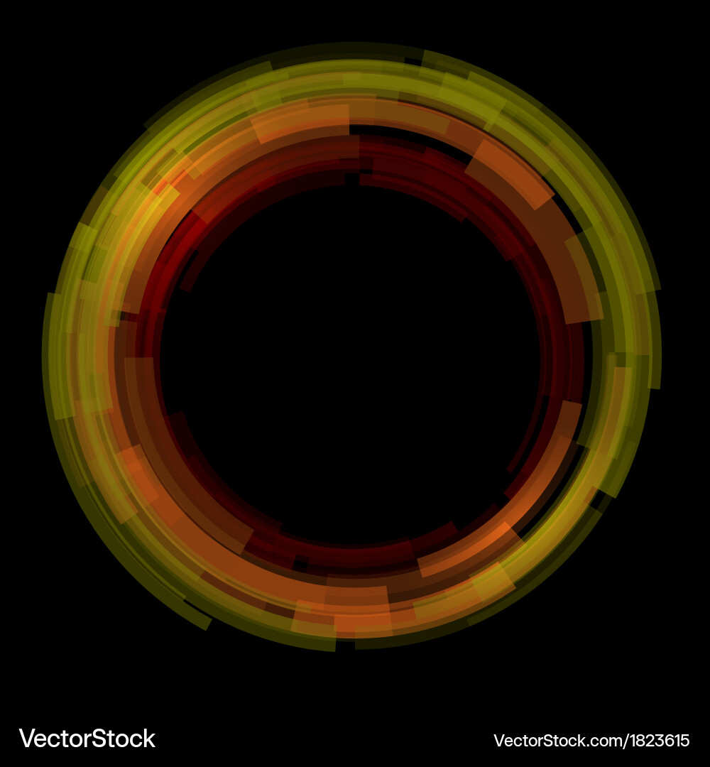 Futuristic Technology Circles Royalty Free Vector Image