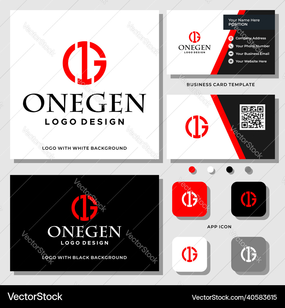 O g logo design Royalty Free Vector Image - VectorStock