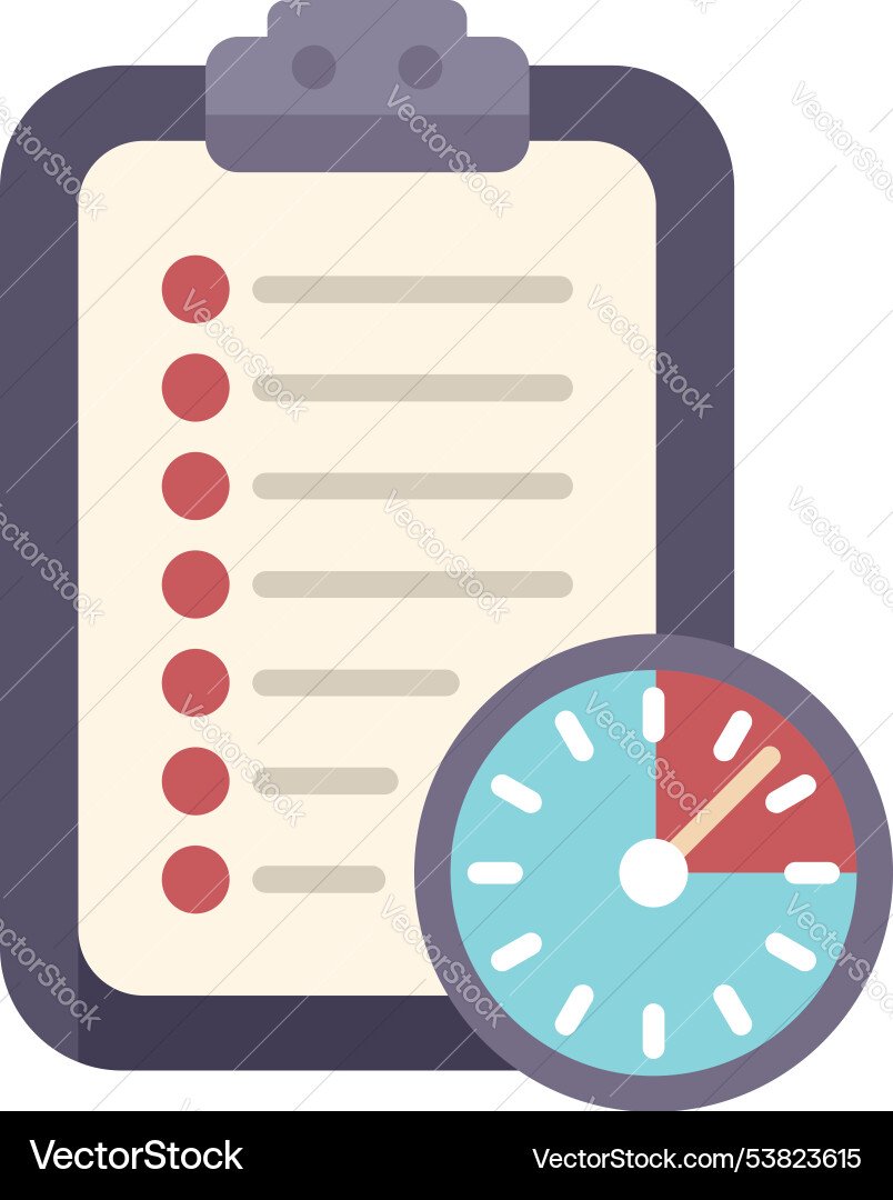 This shows the concept of time Royalty Free Vector Image