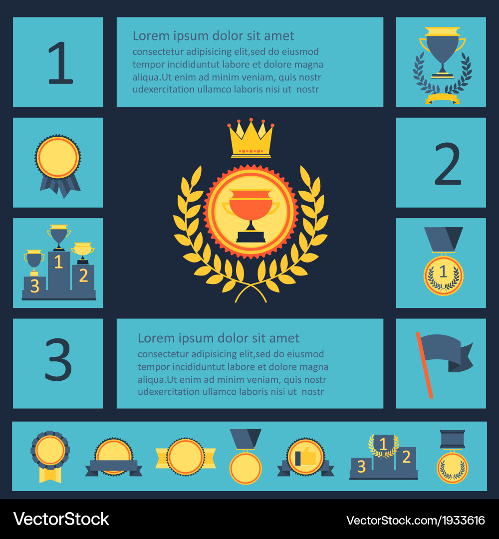 Award Winning Form Background Royalty Free Vector Image