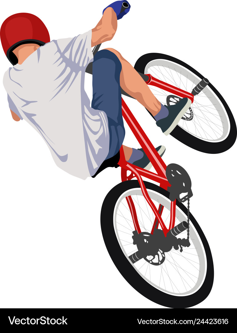 Cyclist Royalty Free Vector Image - VectorStock