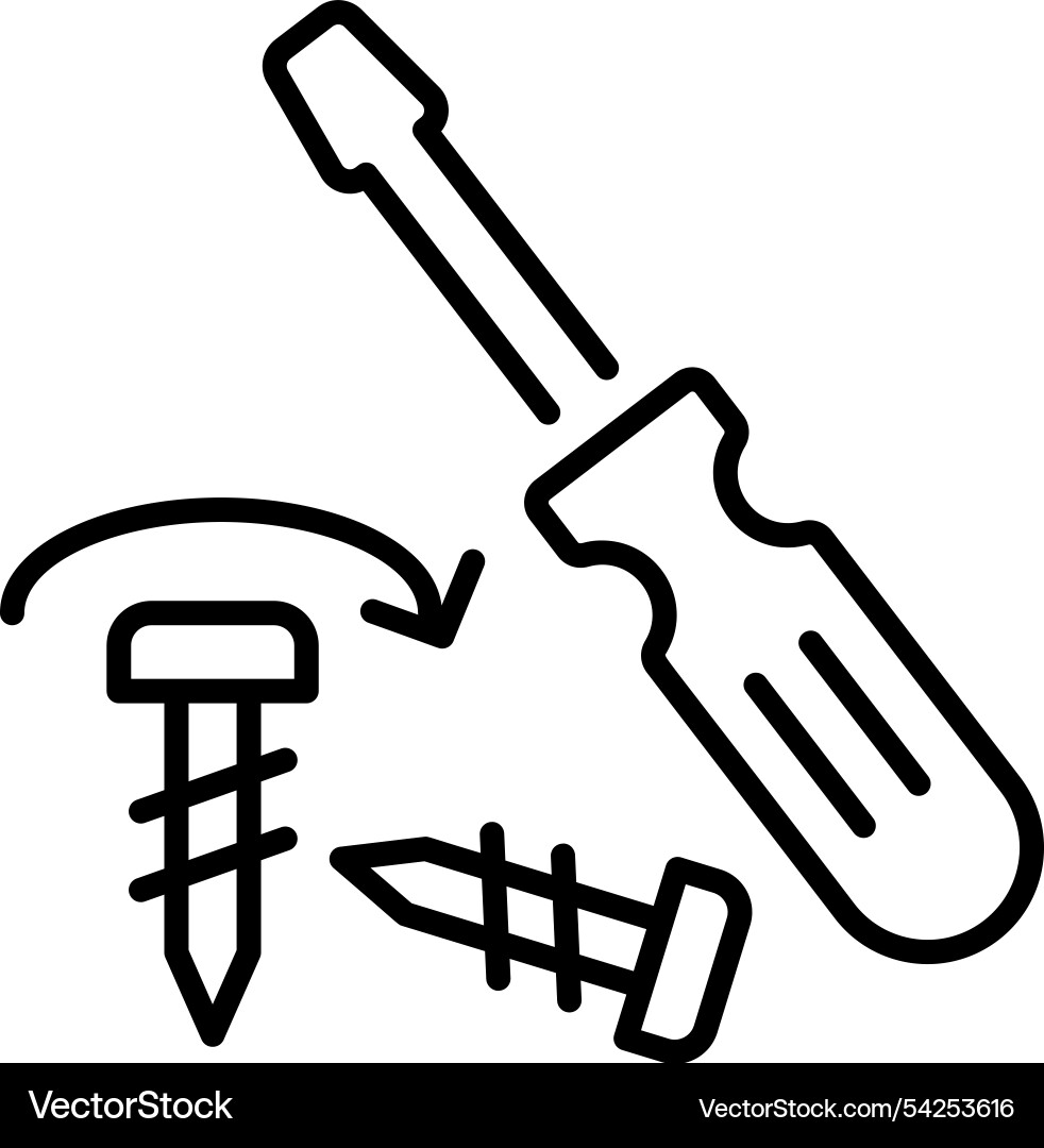 Screwdriver Royalty Free Vector Image - VectorStock