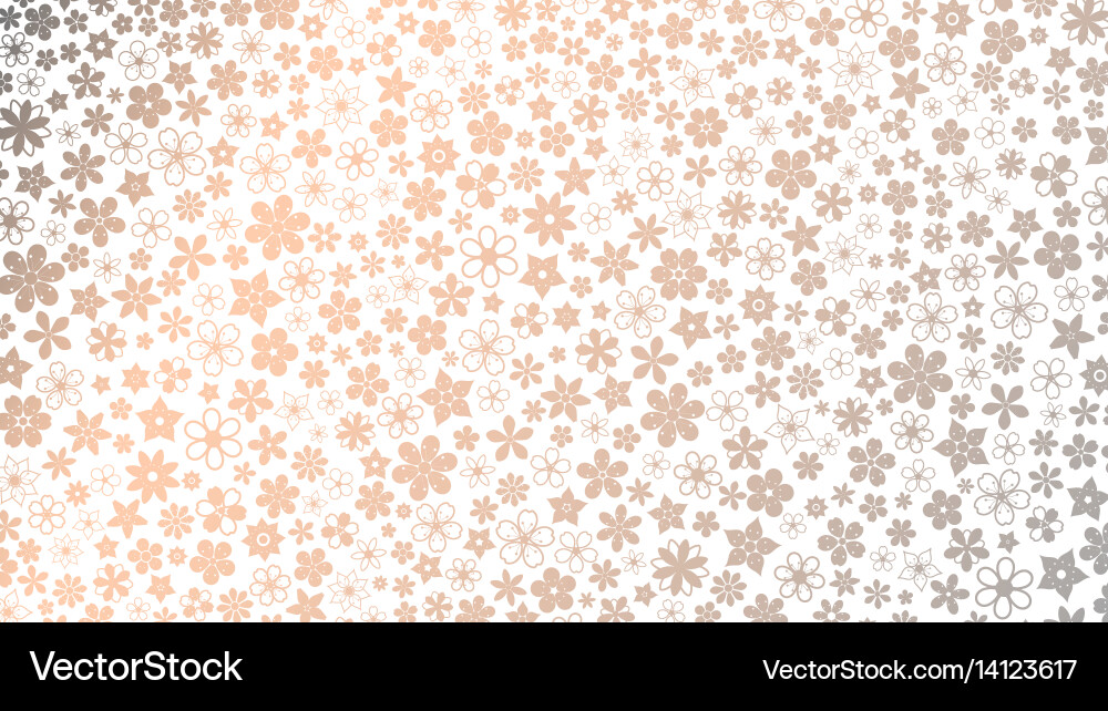 Background of small flowers Royalty Free Vector Image