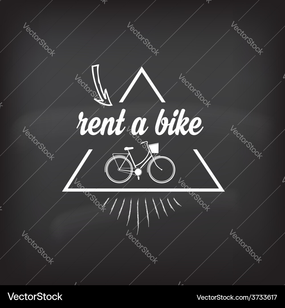 Bike rental design concept Royalty Free Vector Image