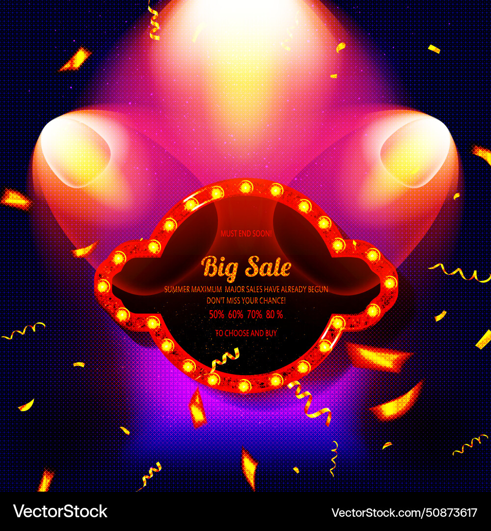 Now showing retro classic sign board background Vector Image