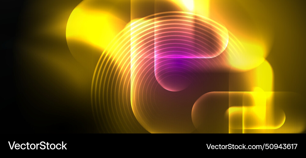 Shiny color neon glowing design Royalty Free Vector Image