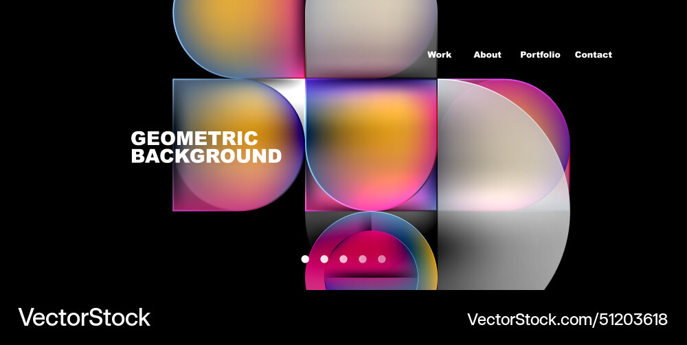 Automotive lighting event with colorful geometric Vector Image