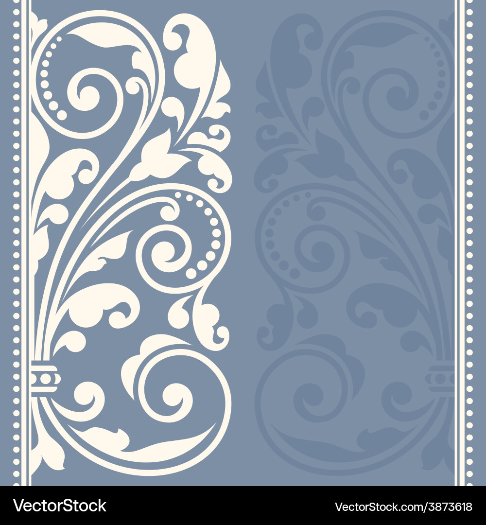 Floral pattern for invitation or greeting card Vector Image