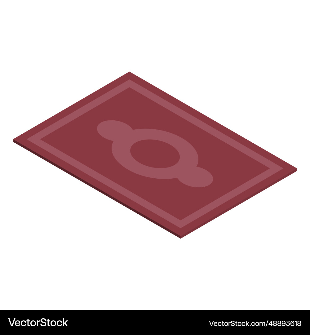 Isometric Carpet Room Royalty Free Vector Image