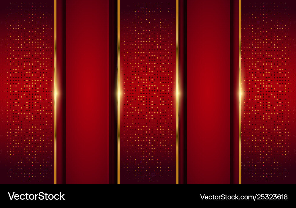 Red and Gold Line Background Royalty Free Vector Image