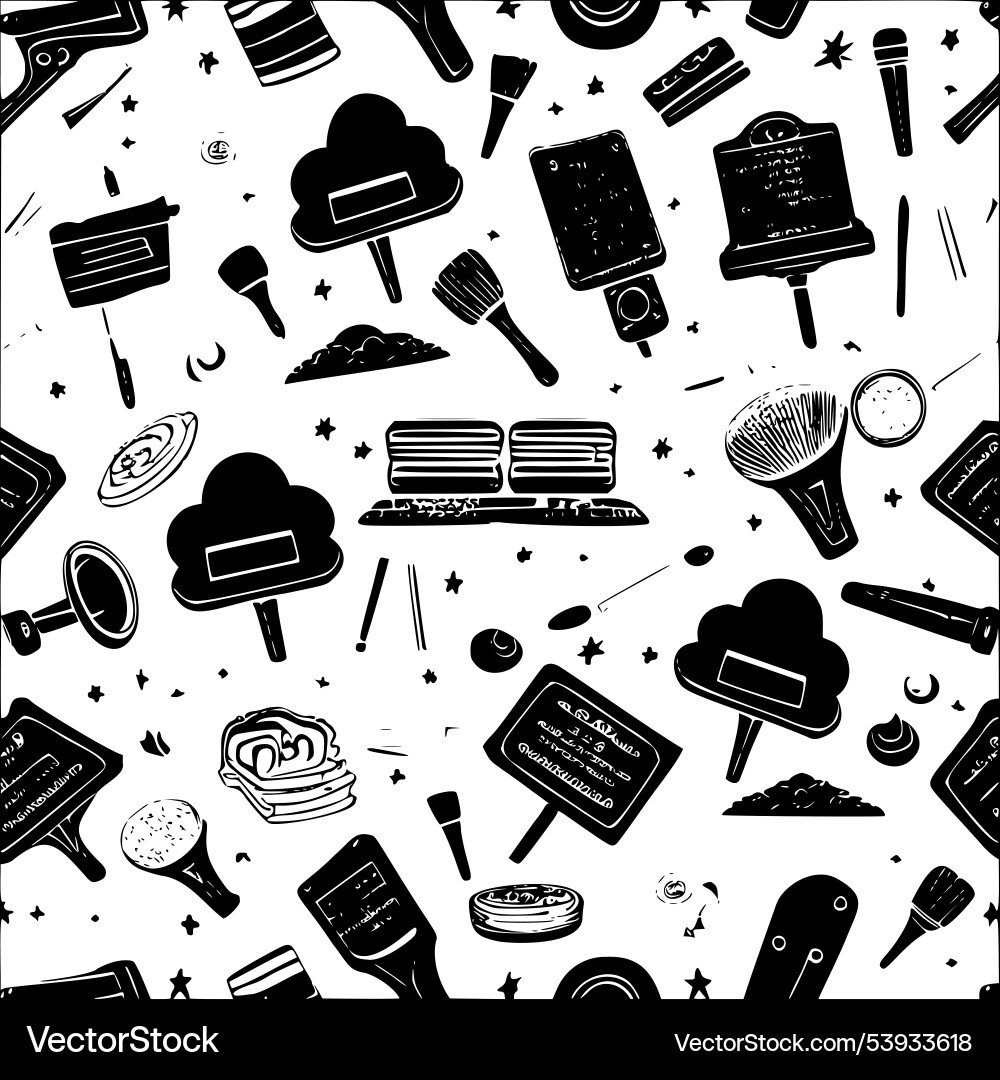 Tombstone abstract pattern seamless Royalty Free Vector