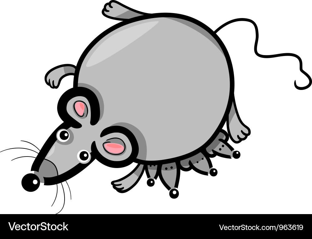 Cartoon mouse mother with babies Royalty Free Vector Image