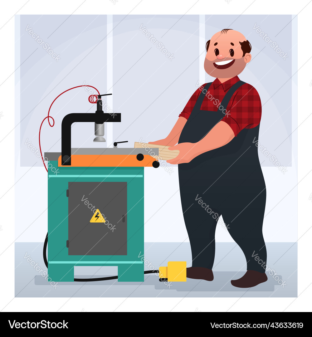 Factory worker cartoon Royalty Free Vector Image