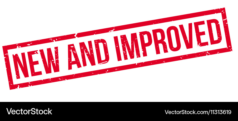 New Rubber Stamp - Improved Royalty Free Vector Image