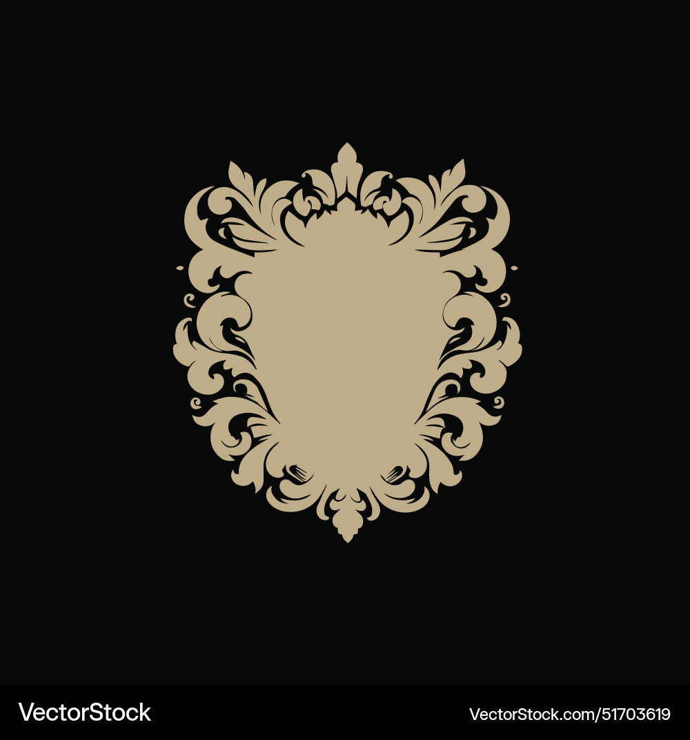 Royal shield logo Royalty Free Vector Image - VectorStock