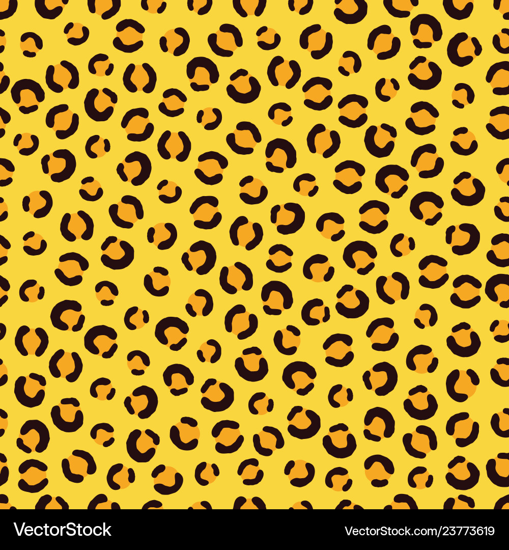 Seamless leopard pattern Royalty Free Vector Image