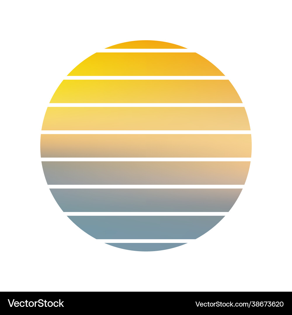 Design sunset striped wallpaper Royalty Free Vector Image