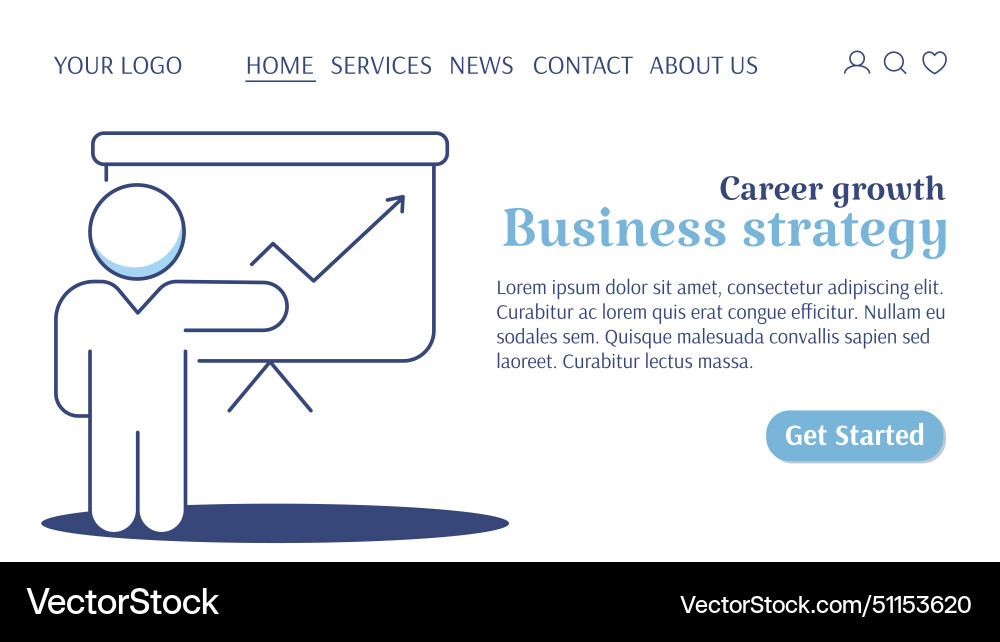 Human giving presentation to improve productivity Vector Image