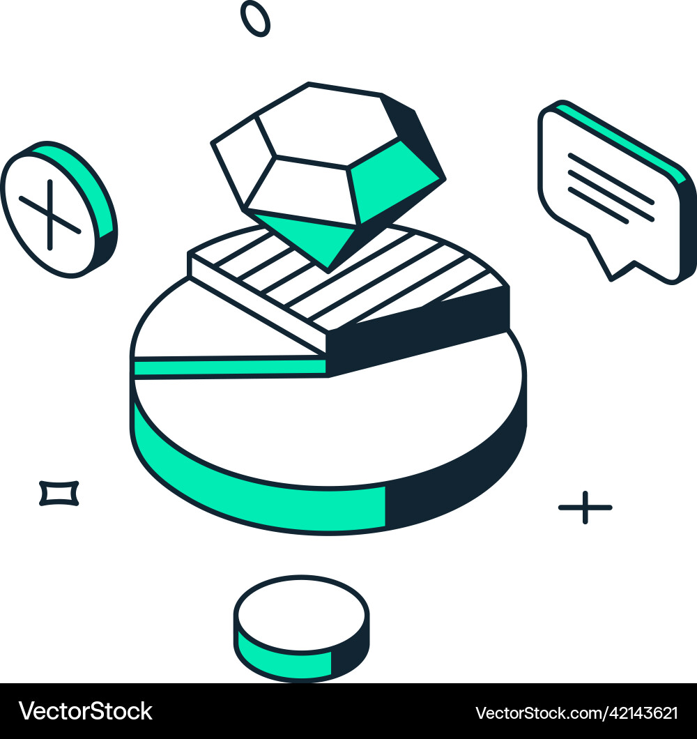 Business investment economy data analyzing Vector Image