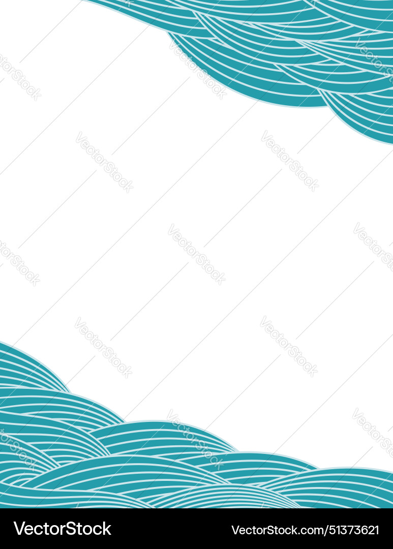 Clouds waves curved lines abstract background Vector Image