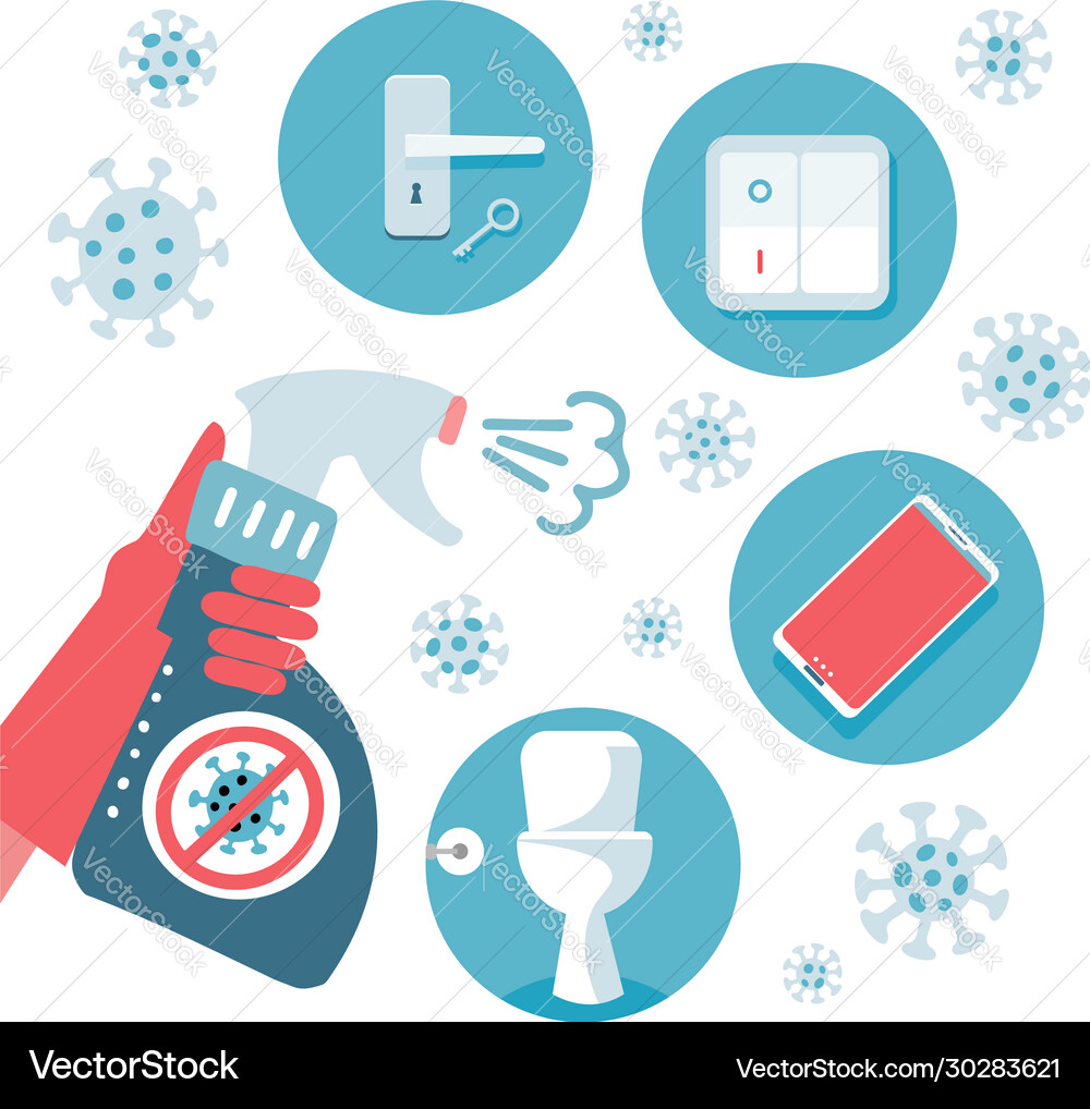 COVID-19 Hygiene & Safety Royalty Free Vector Image