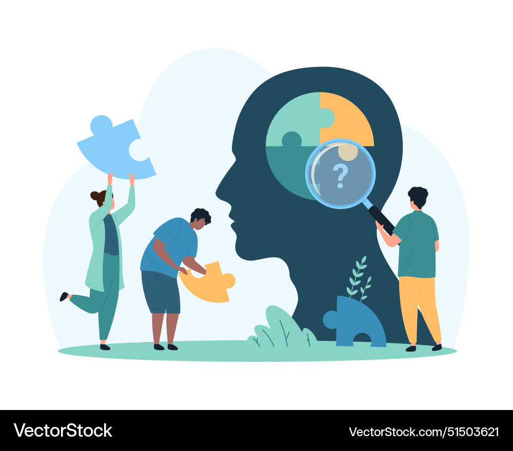Human thinking and identity creation psychology Vector Image