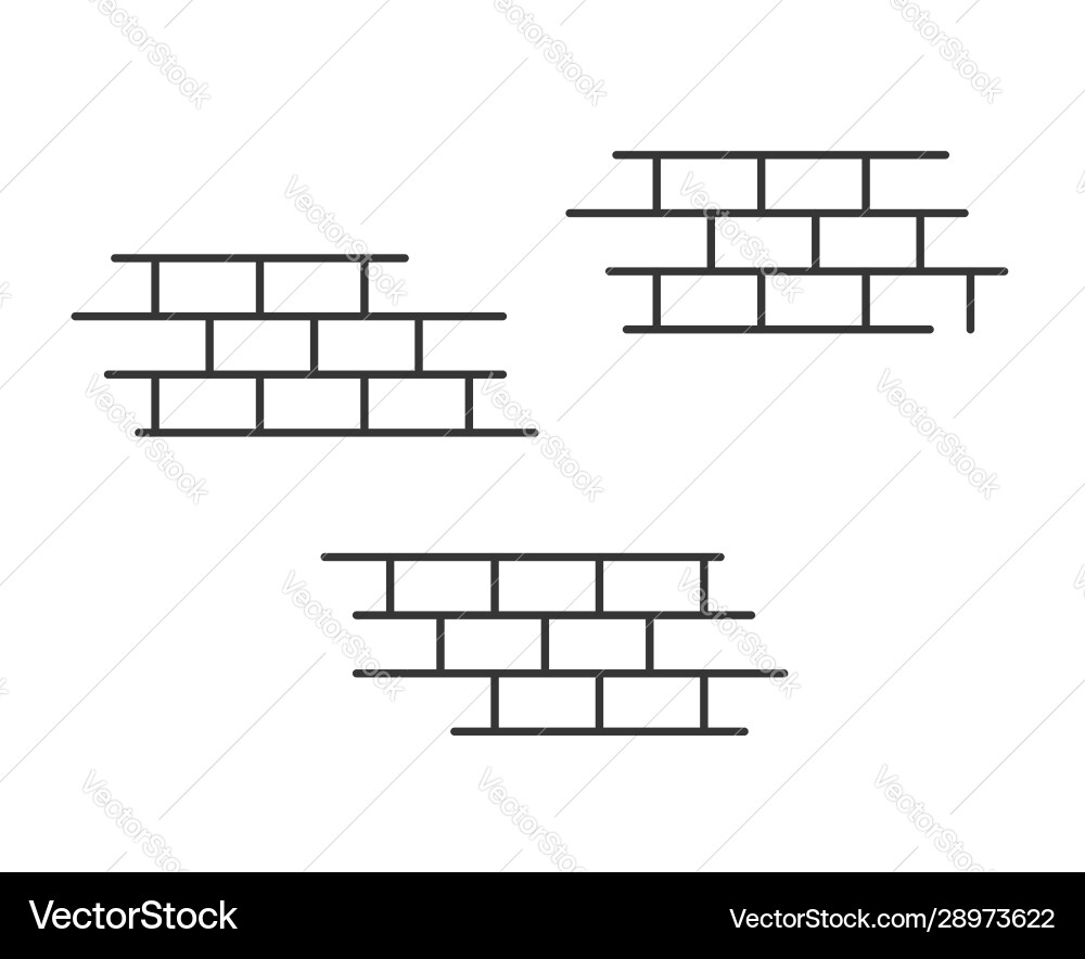 Bricks background or design element Royalty Free Vector