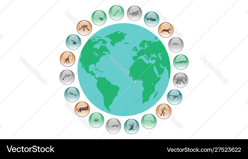 Diversity life forms Royalty Free Vector Image