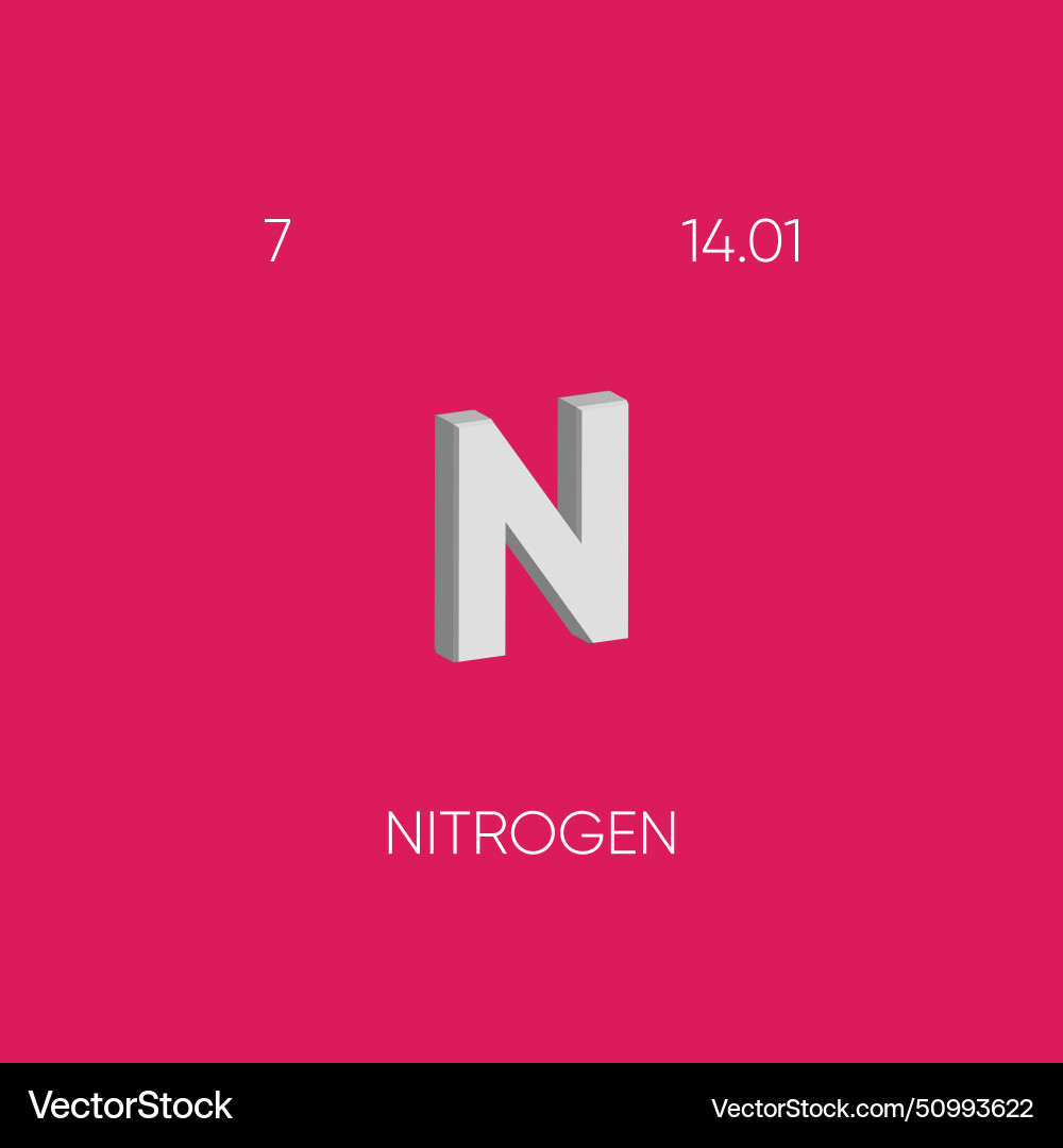 One of the periodic table elements with name Vector Image